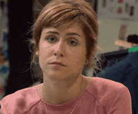 Wtf Gezicht Gif Angst Voor Schrikbarende Geperforeerde Vrouw Gif Loop