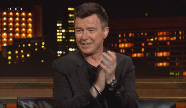 Rick Astley Applause By Late Motiv De Andreu Buenafuente Find And Share On Giphy