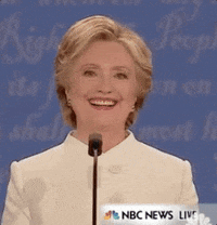 Hillary Clinton Laughing Gif