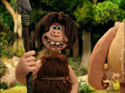 Caveman Smile GIF by Aardman Animations - Find & Share on GIPHY