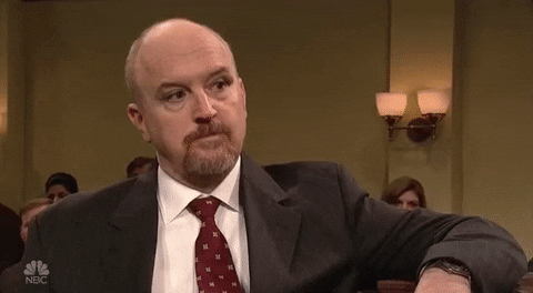 Louis Ck Smile GIF by Saturday Night Live - Find & Share on GIPHY
