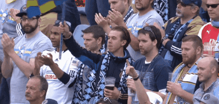 Fans Cheering GIF by Philadelphia Union - Find & Share on GIPHY