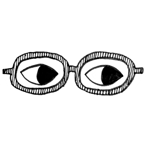 Cartoon Eyes With Glasses