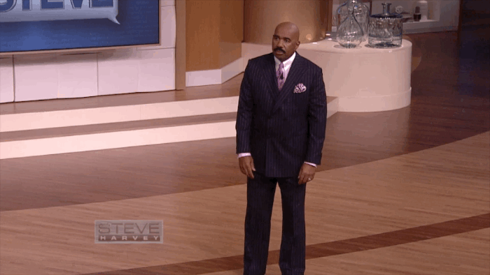 Shrug GIF by Steve Harvey TV - Find & Share on GIPHY