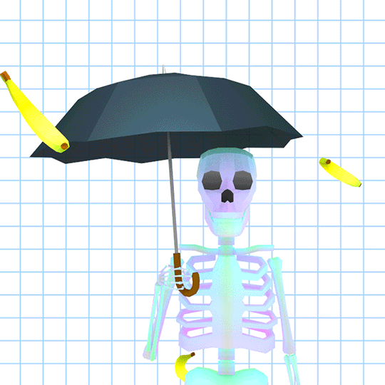 Rain Skeleton GIF by jjjjjohn - Find & Share on GIPHY