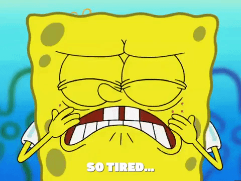 Spongebob Exhausted