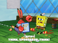 Spongebob Thinking Gif