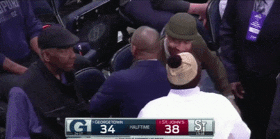 College Basketball Hug GIF by BIG EAST Conference - Find & Share on GIPHY