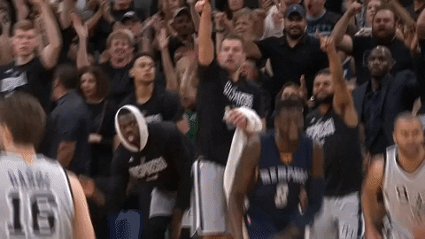 Excited San Antonio Spurs GIF by NBA - Find & Share on GIPHY