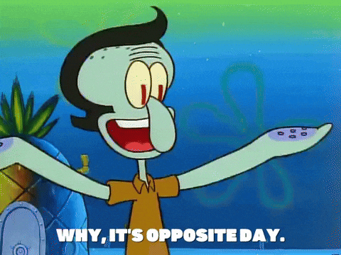 Opposite Day Spongebob
