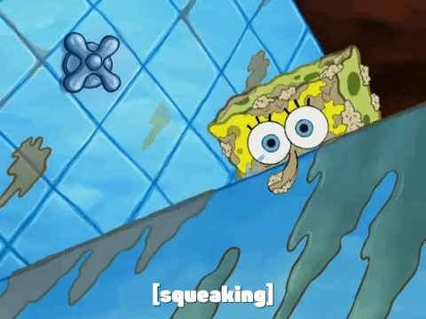 Spongebob Absorbing Water