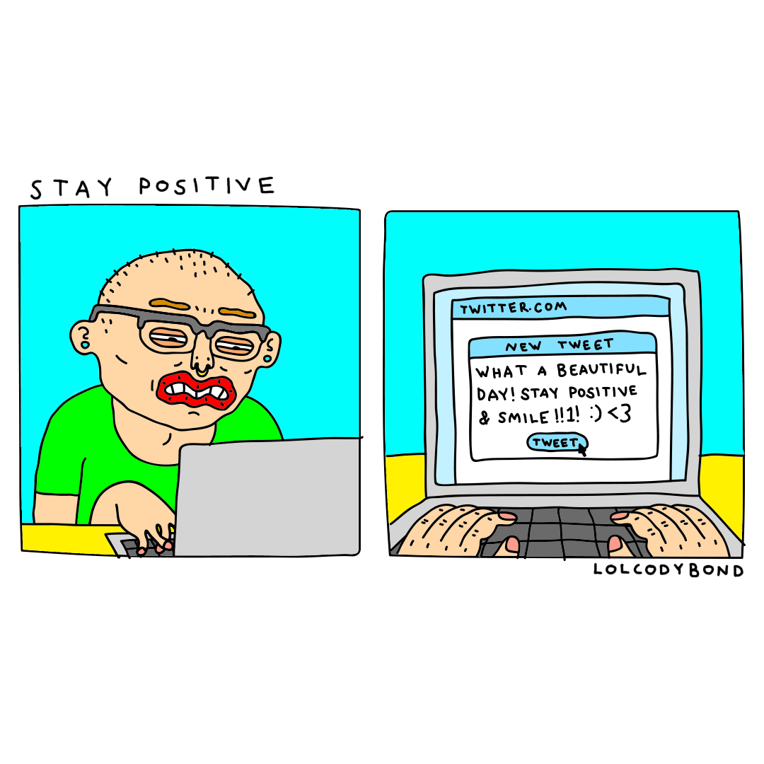 Comics Stay Positive GIF by Lolcodybond - Find & Share on GIPHY