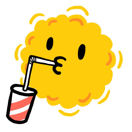 Slush Puppie Wink Sticker by Geo Law for iOS & Android | GIPHY