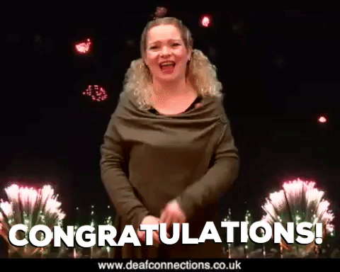 Sign Language Congratulations GIF - Find & Share on GIPHY