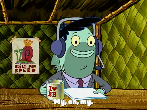 Spongebob The Great Snail Race Announcer