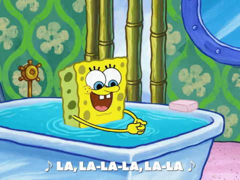 Spongebob Taking A Bath