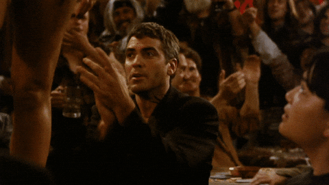 George Clooney Clapping GIF by MIRAMAX - Find & Share on GIPHY