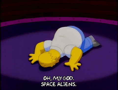 Homer Simpson Aliens GIF - Find & Share on GIPHY