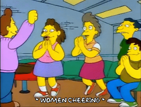 Women-cheering GIFs - Get the best GIF on GIPHY