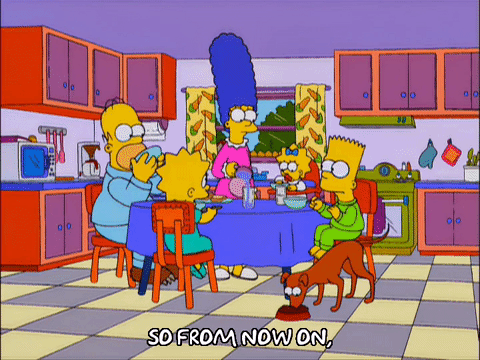 Homer Simpson Breakfast GIF - Find & Share on GIPHY