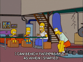 Homer At Gym GIFs - Find & Share on GIPHY