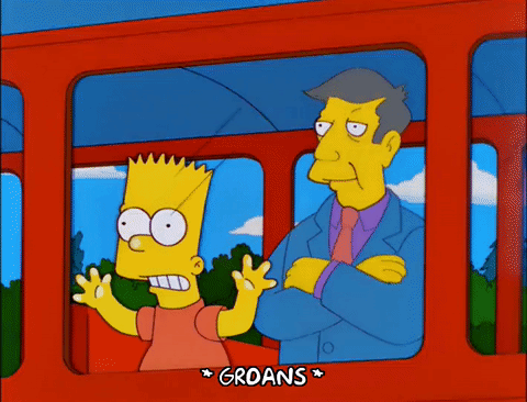 Scared Bart Simpson GIF - Find & Share on GIPHY