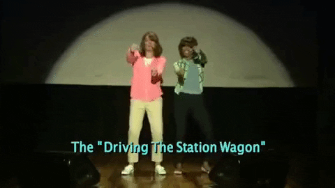 Driving-the-station-wagon GIFs - Get the best GIF on GIPHY