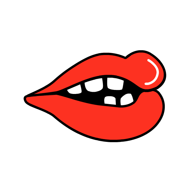 Lips Mouth Sticker by Carolyn Figel for iOS & Android | GIPHY
