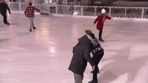 Ice Skating Funny Gif