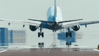 Airplane Landing Gif