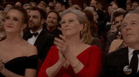 Meryl Streep Applause GIF by The Academy Awards - Find & Share on GIPHY