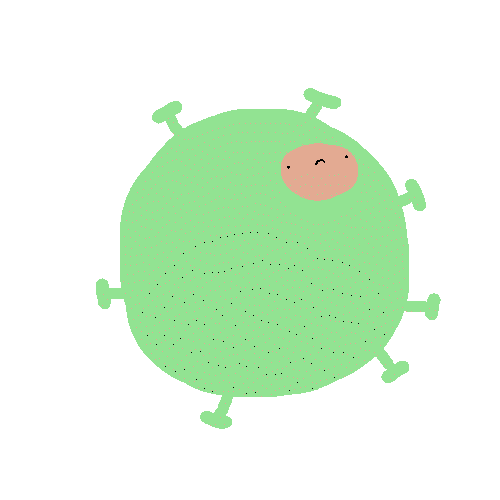 Green Pollen Sticker by József Simon for iOS & Android | GIPHY