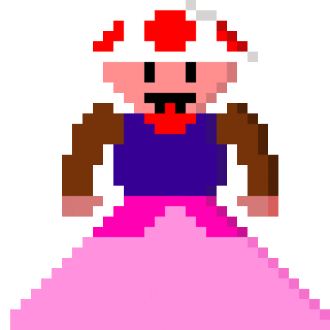 8 Bit Princess Toadstool