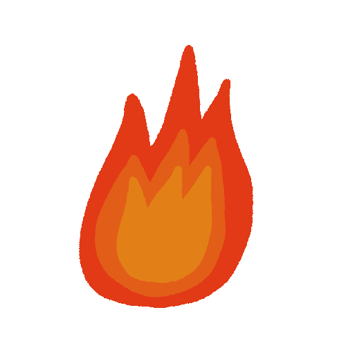 Social Media Fire Sticker by Bananashoe for iOS & Android | GIPHY