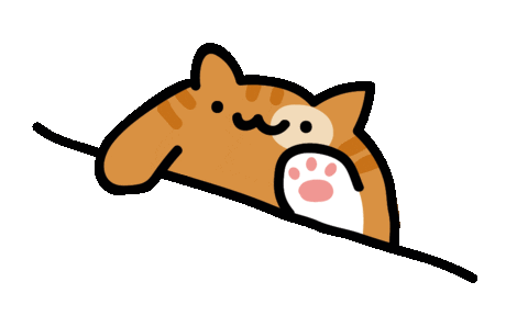 Cat Hello Sticker by TeaBag for iOS & Android | GIPHY