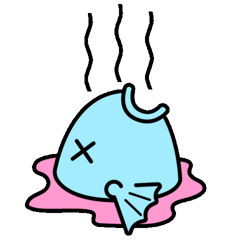 Dead Fish Sticker by GLITCHERS for iOS & Android | GIPHY