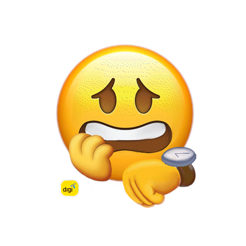 Scared Smiley Animated Gif