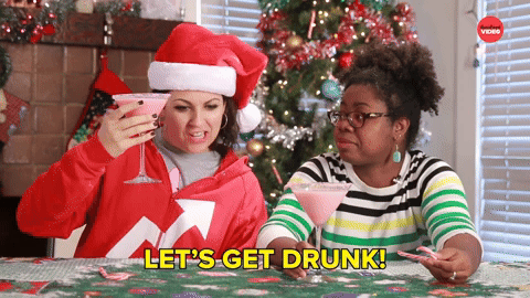 Drunk Christmas Gif