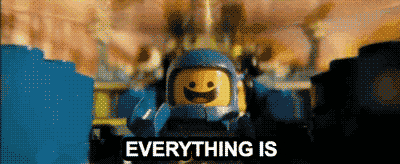 Everything Is Awesome Lego Movie Gif