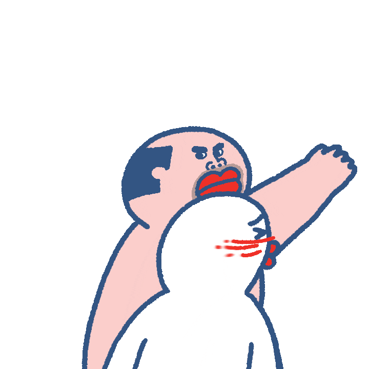 Angry Slap Sticker by SOWINGHONG for iOS & Android | GIPHY