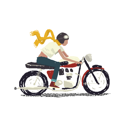 Bike Motorcycle Sticker by EVANREDBORJA for iOS & Android | GIPHY