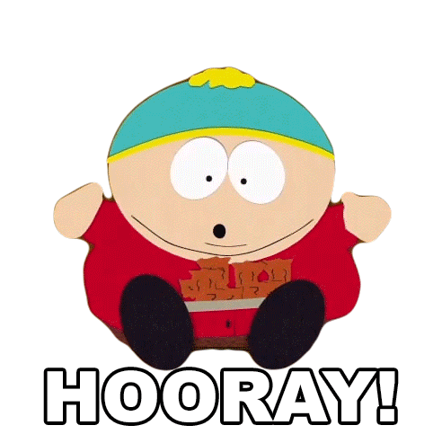 Happy Eric Cartman Sticker by South Park for iOS & Android | GIPHY