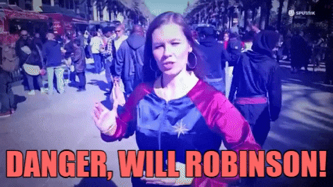 Danger Will Robinson GIFs - Get the best GIF on GIPHY