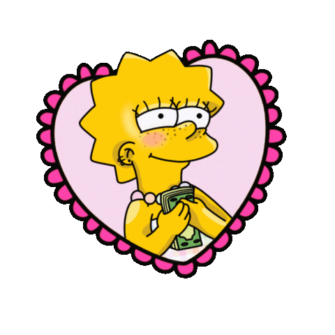 Lisa Simpson Love Sticker for iOS & Android | GIPHY