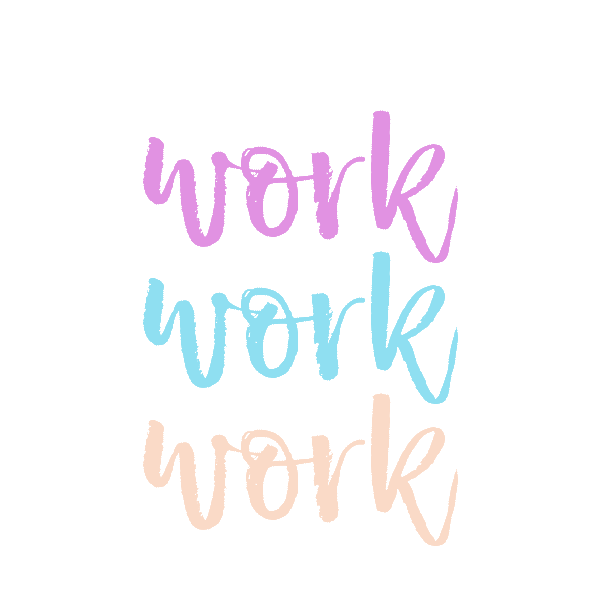 Working Hard Work Work Work Sticker by White Deer for iOS & Android | GIPHY