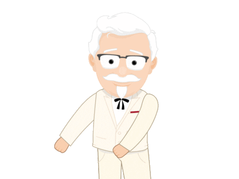 Fried Chicken Dancing Sticker by KFC Australia for iOS & Android | GIPHY