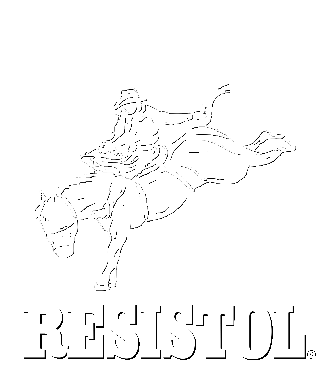 Rodeo Bronc Sticker by Resistol for iOS & Android | GIPHY
