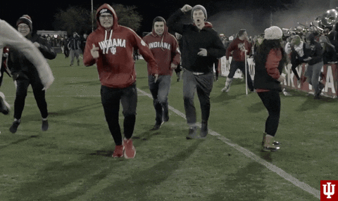 Yelling College Sports GIF by Indiana Hoosiers - Find & Share on GIPHY