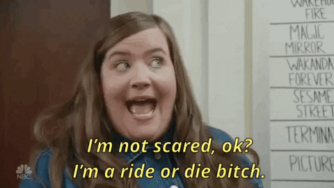 Im Not Scared Ok GIFs - Get the best GIF on GIPHY