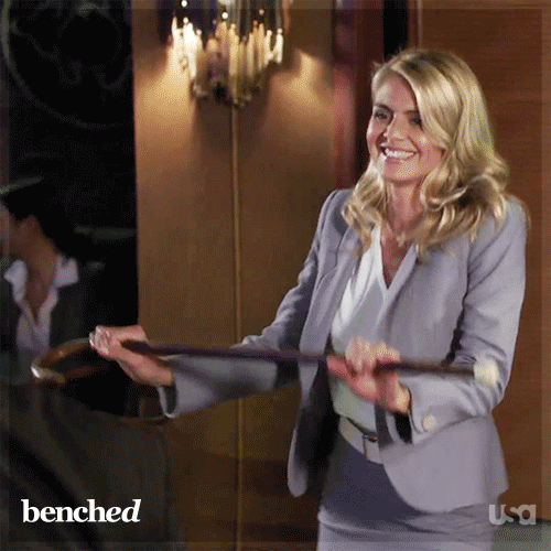 Eliza Coupe Nina Whitley GIF by Benched - Find & Share on GIPHY